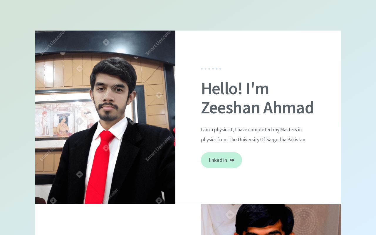 Digital PROFILE (Zeeshan ahmad)
